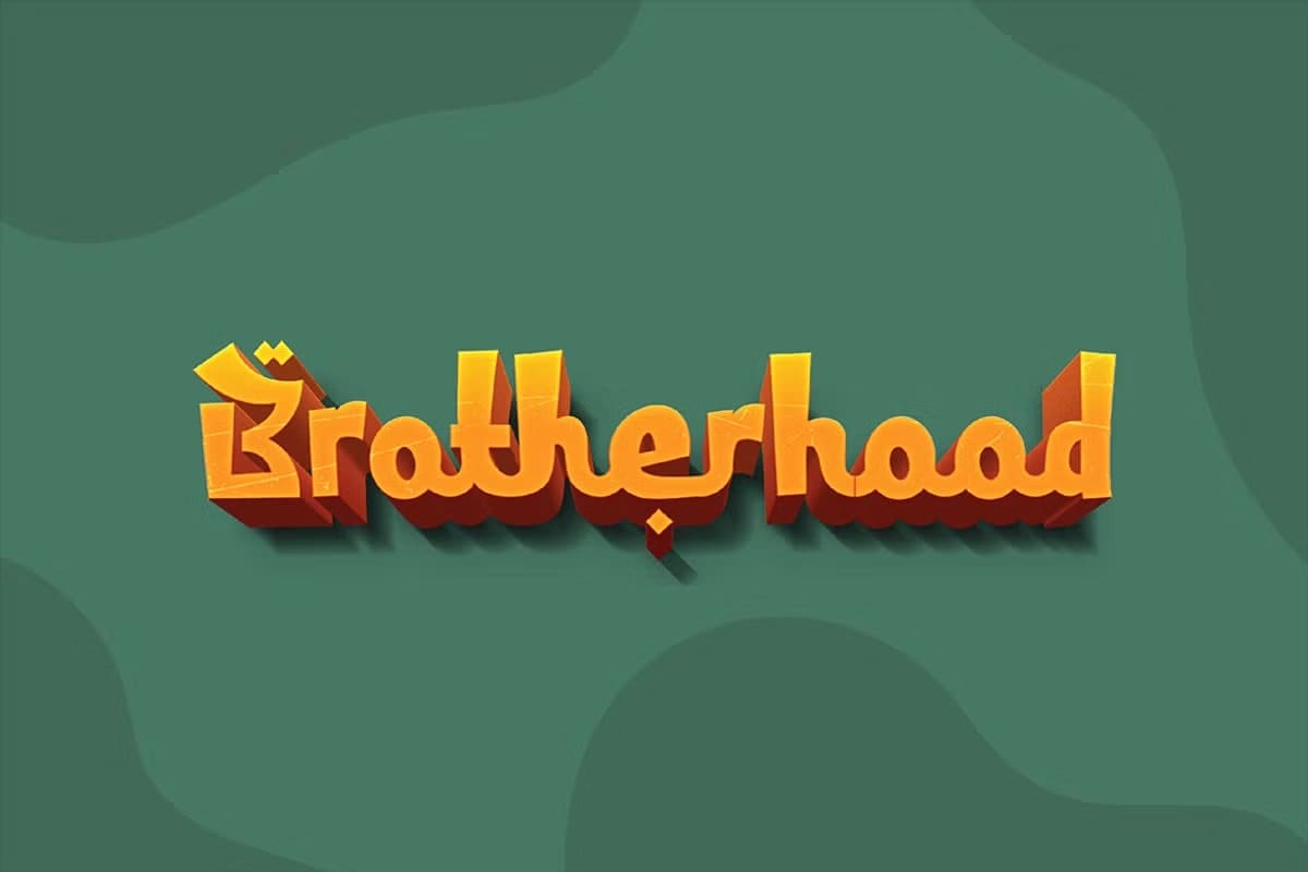 Rakhisa Cartoon Faux Arabic Font Arabic Calligraphy, Islamic ...