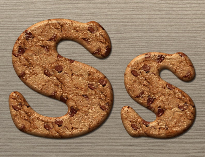 Realistic Cookie Alphabet PNG, Cookie Alphabet Clipart, Cookie Letters ...