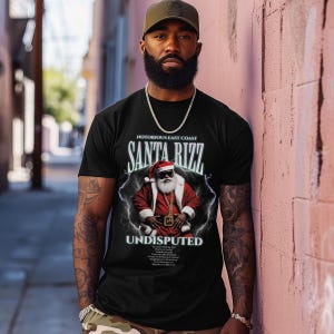 Notorious East Coast Santa Rizz Funny Christmas Bootlegt-shirt - Etsy