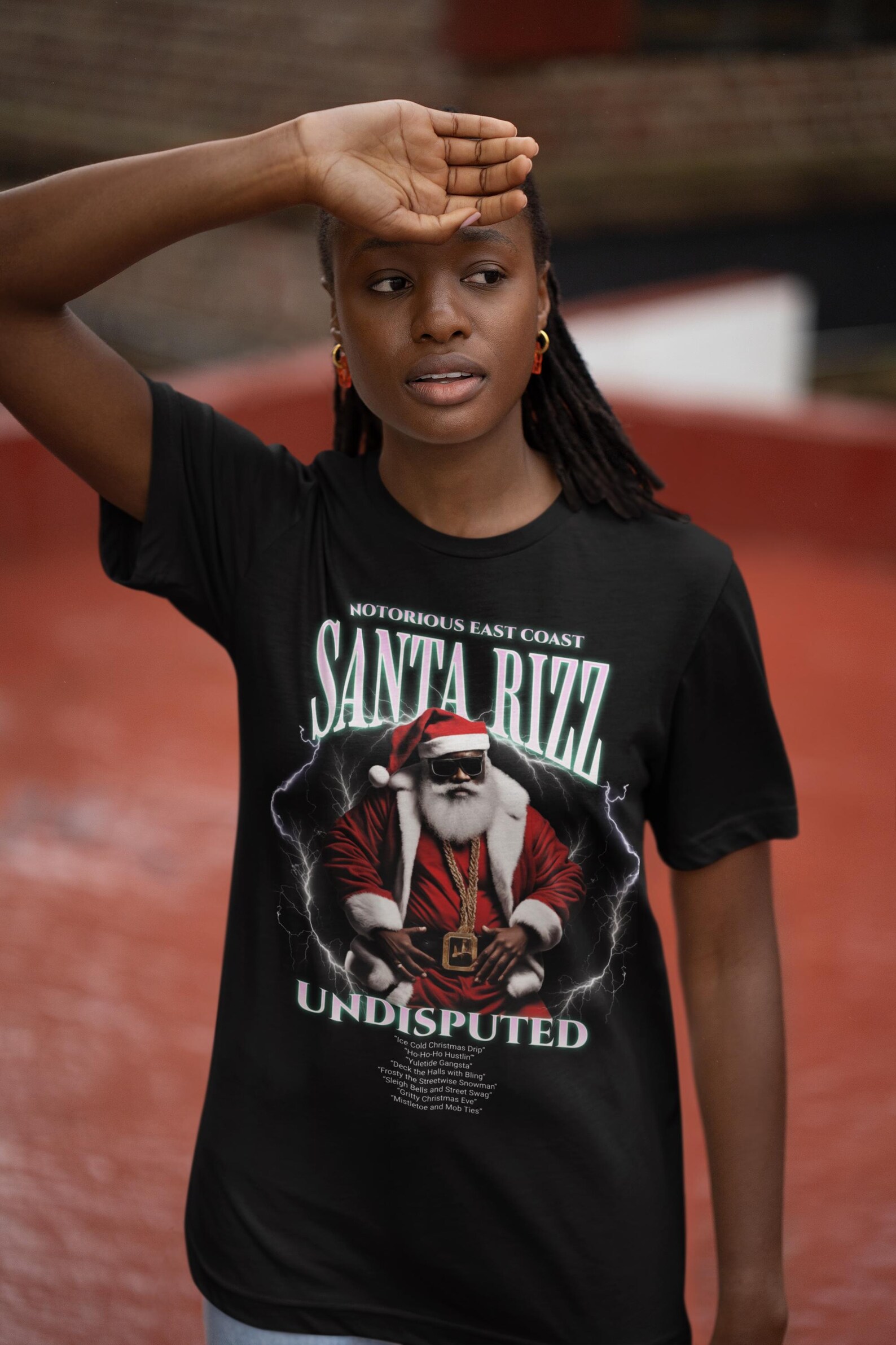 Notorious East Coast Santa Rizz Funny Christmas Bootlegt-shirt - Etsy