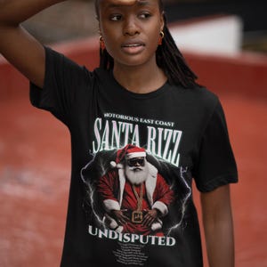 Notorious East Coast Santa Rizz Funny Christmas Bootlegt-shirt - Etsy