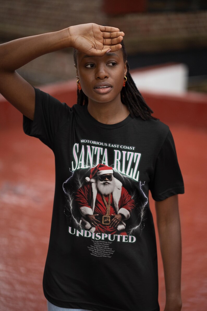 Notorious East Coast Santa Rizz Funny Christmas Bootlegt-shirt - Etsy