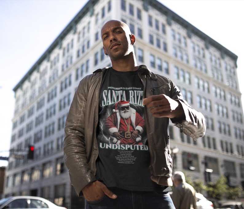 Notorious East Coast Santa Rizz Funny Christmas Bootlegt-shirt - Etsy