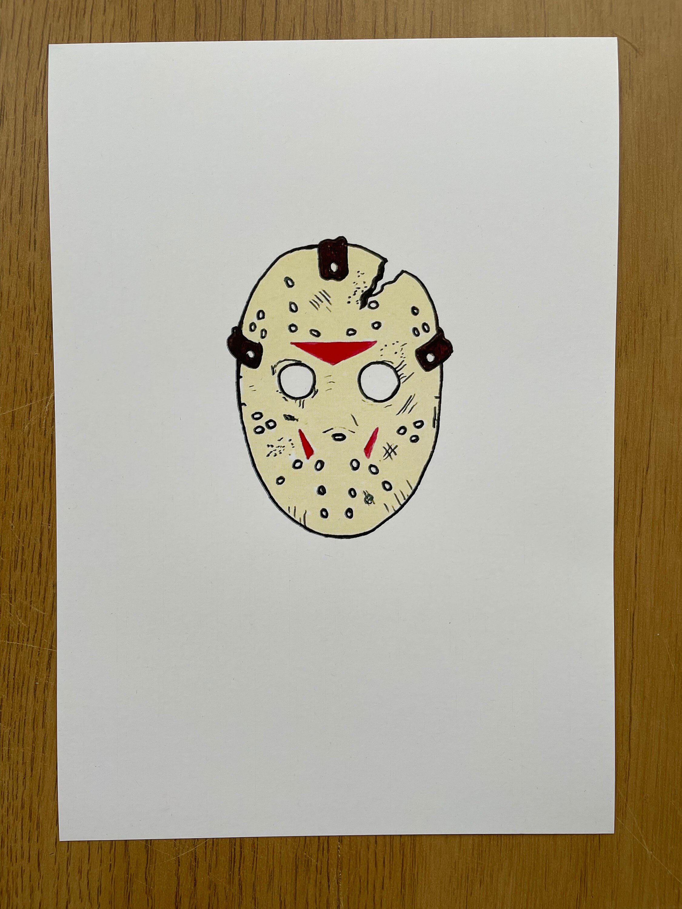 Jason Voorhees Mask Art Print - Etsy