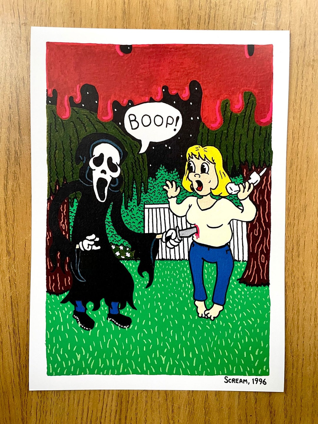 Horror Print - Ghostface, Scream - Etsy