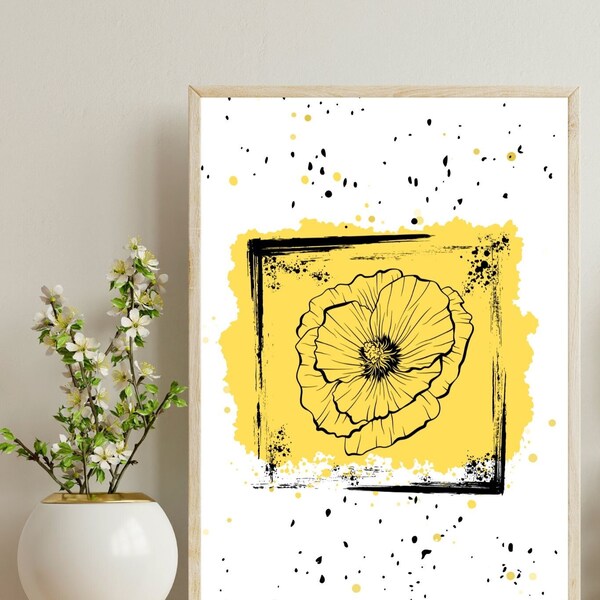 Yellow Art - Etsy