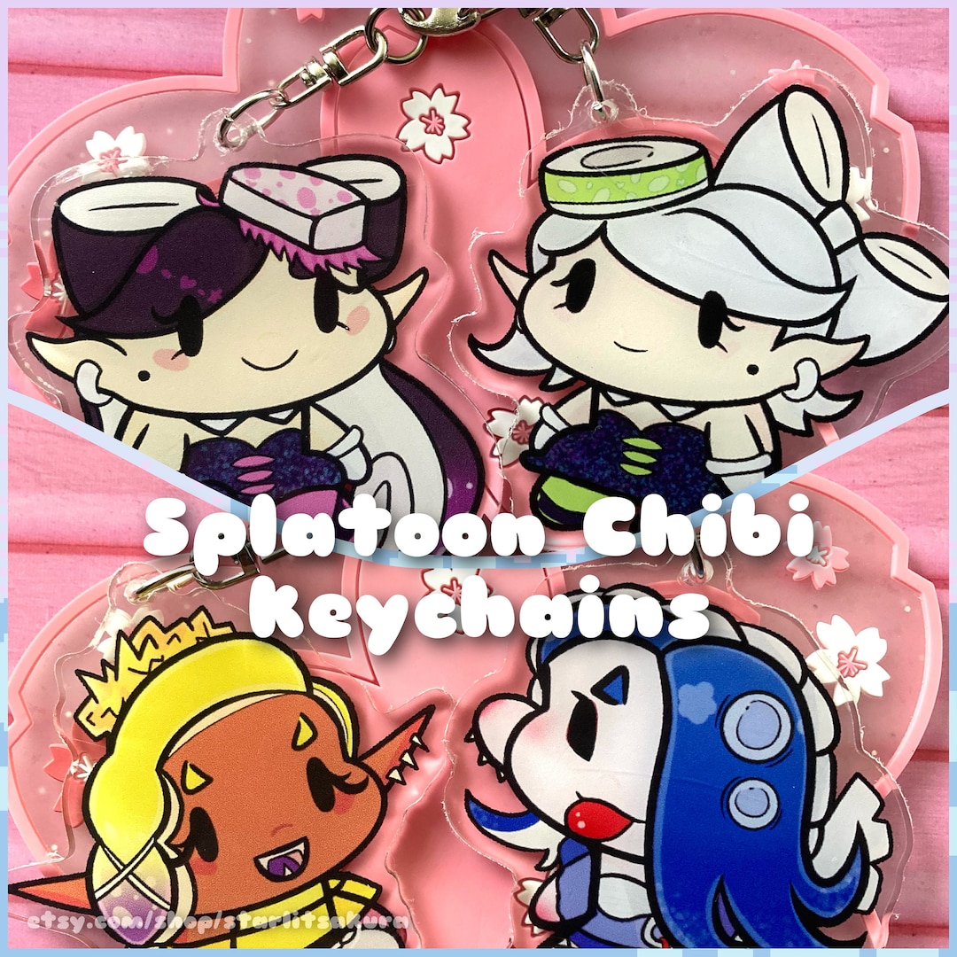 Double Sided Splatoon Idol Chibi Keychains - Callie, Marie, Frye - Etsy