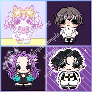 Simple Silly Chibi Portrait Commission, Hand-drawn, Digital Art, Weird ...