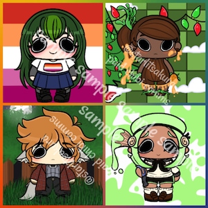 Simple Silly Chibi Portrait Commission, Hand-drawn, Digital Art, Weird ...