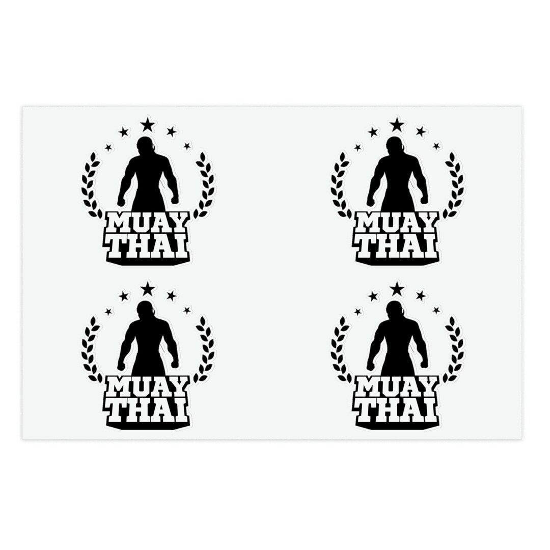 Sticker Sheets, Muay Thai, Muay Thai Logo, Muay Thai Sticker - Etsy