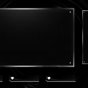 Black and White Stream Overlays Minimal Animated Stream Overlays Twitch ...