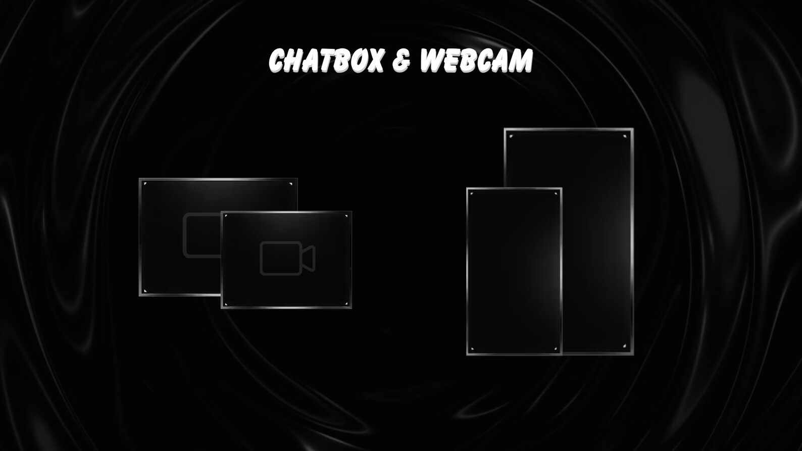 Black and White Stream Overlays Minimal Animated Stream Overlays Twitch ...