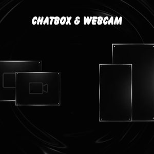 Black and White Stream Overlays Minimal Animated Stream Overlays Twitch ...