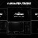 Black and White Stream Overlays Minimal Animated Stream Overlays Twitch ...