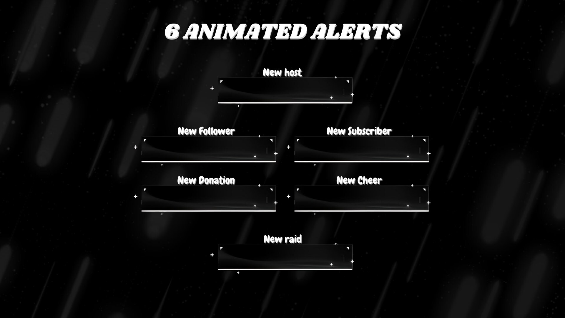 Black and White Stream Overlays Animated Minimal Stream - Etsy