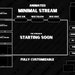 Fully Customizable Minimal Black Streaming Overlays *includes 7 Screens ...
