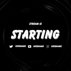 Black and White Stream Overlays Minimal Animated Stream Overlays Twitch ...