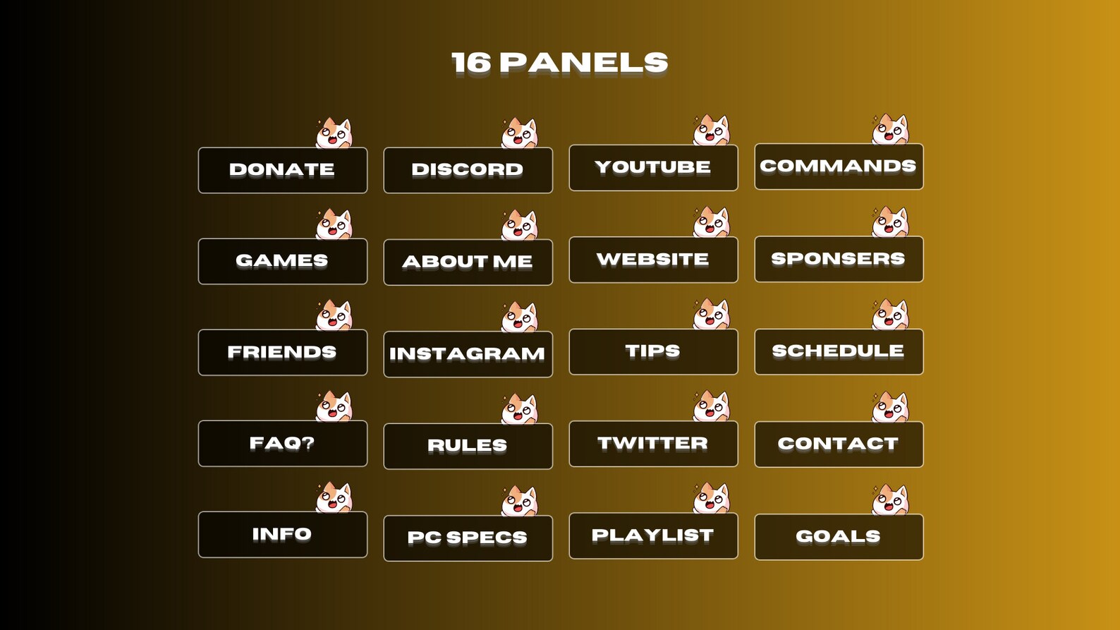 Cute Stream Overlays Animated Stream Overlays Cute Animated Streaming ...