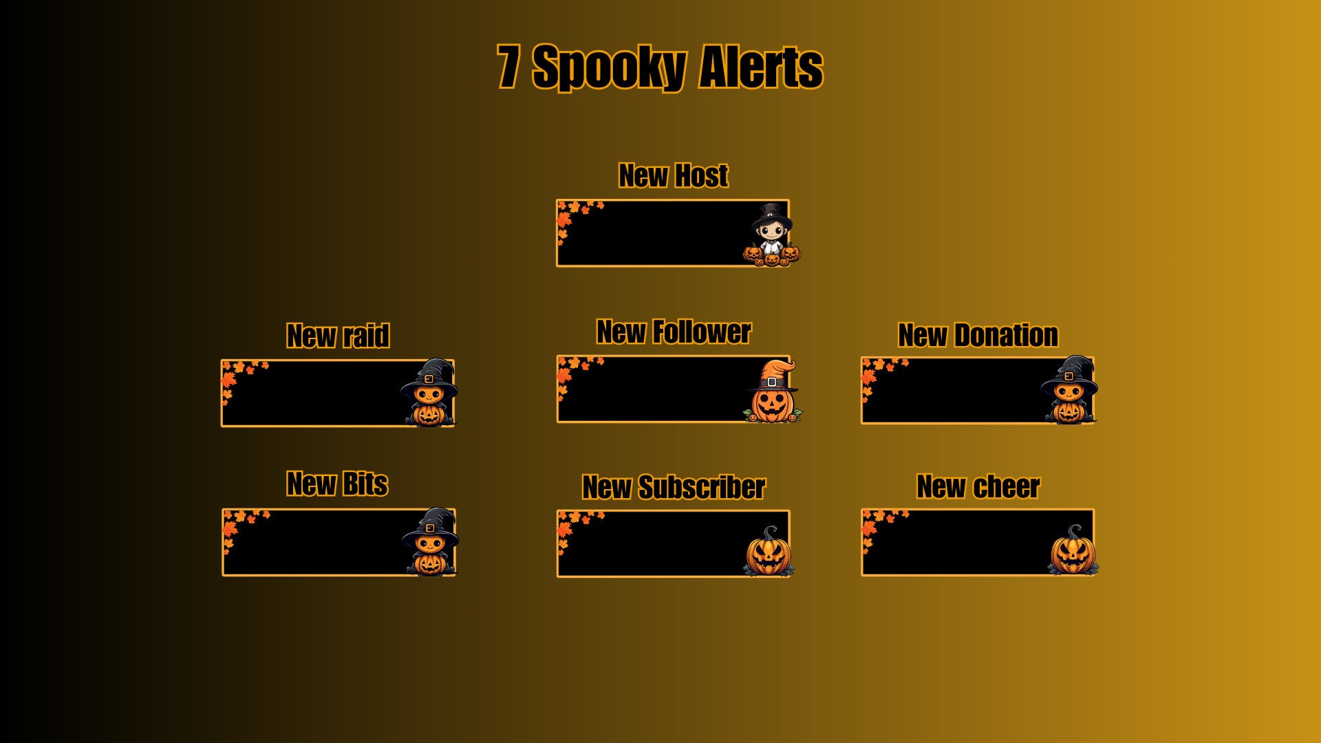 Halloween Stream Overlays Animated Stream Screens Halloween Style ...