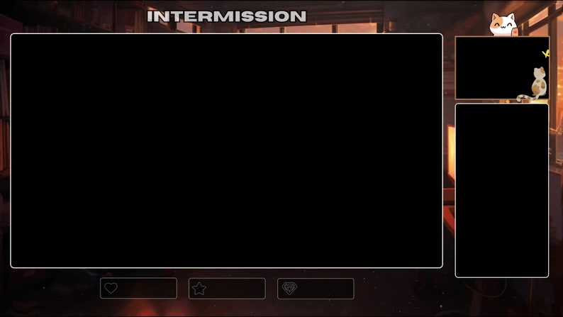 Cute Stream Overlays Animated Stream Overlays Cute Animated Streaming ...