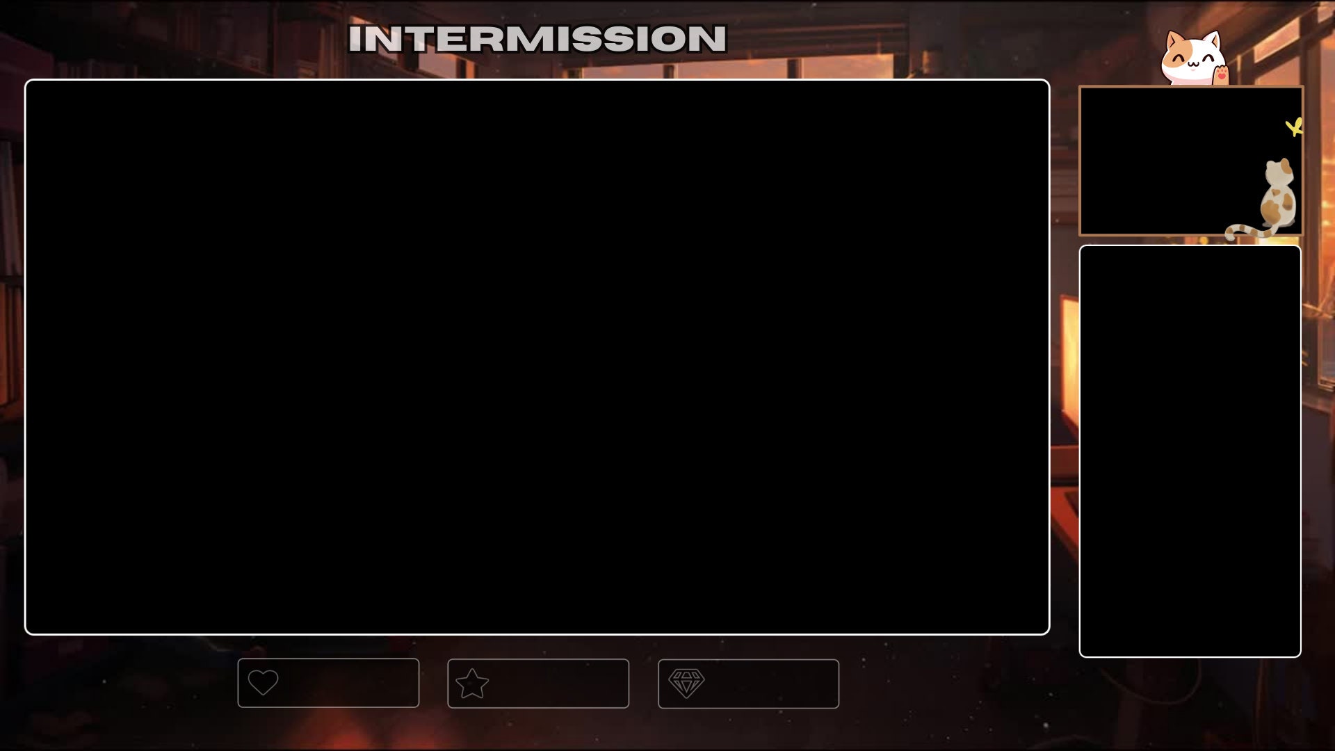 Cute Stream Overlays Animated Stream Overlays Cute Animated Streaming ...