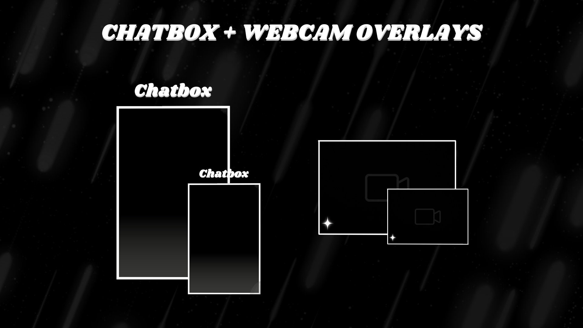 Black and White Stream Overlays Animated Minimal Stream - Etsy