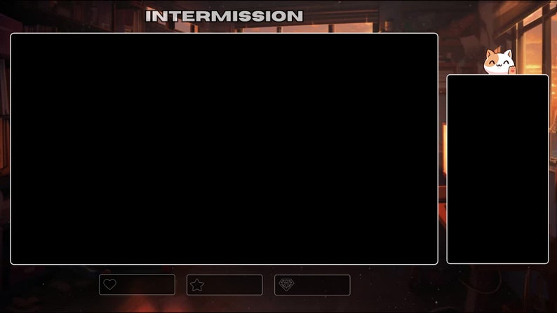 Cute Stream Overlays Animated Stream Overlays Cute Animated Streaming ...