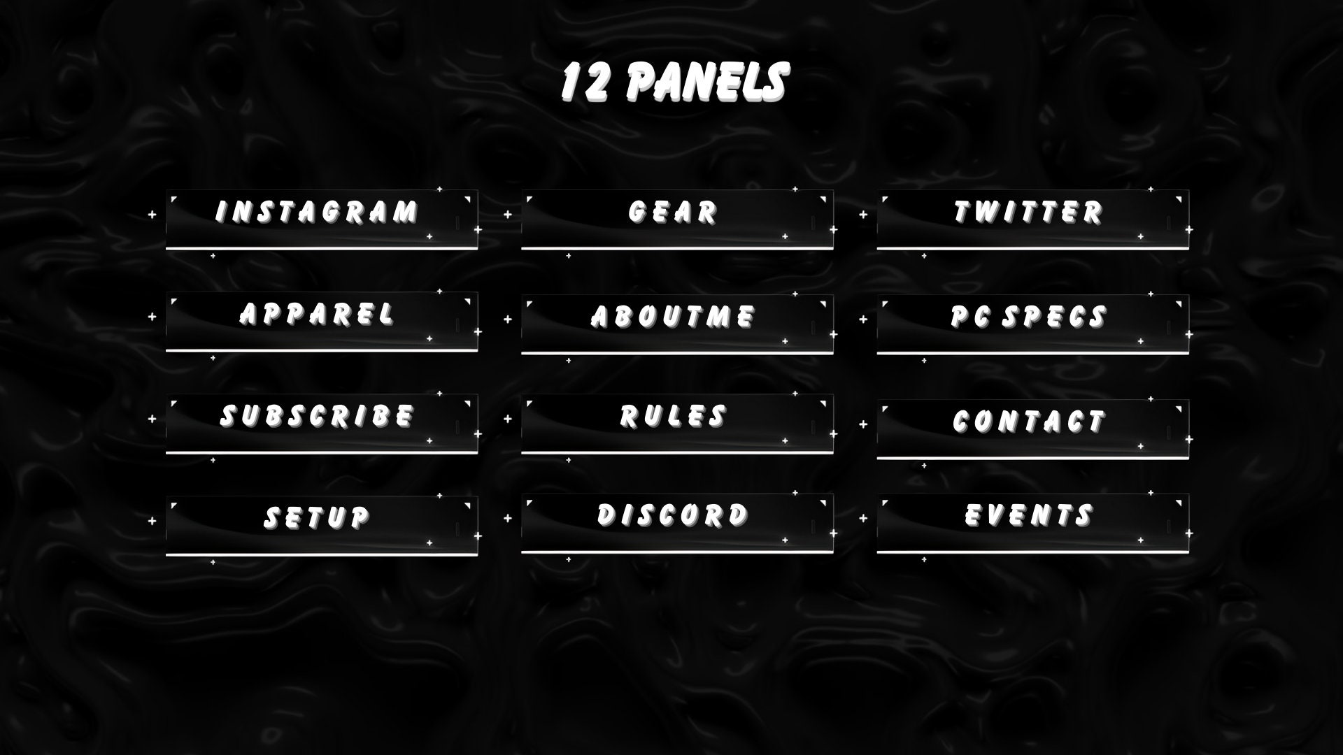 Minimal Stream Overlays Minimal Overlays Animated Stream Overlays Black ...