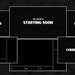 Fully Customizable Minimal Black Streaming Overlays *includes 7 Screens ...