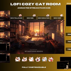 Cute Stream Overlays Animated Stream Overlays Cute Animated Streaming ...