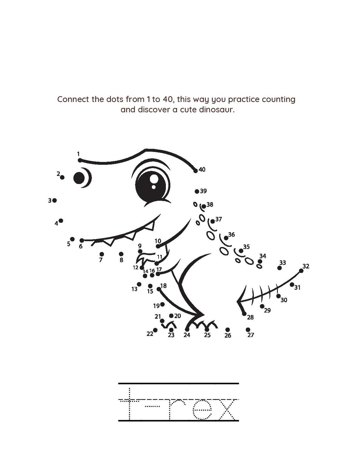 Dinosaur Worksheets - Preschool, Toddler, Kinder - Coloring, Addition ...