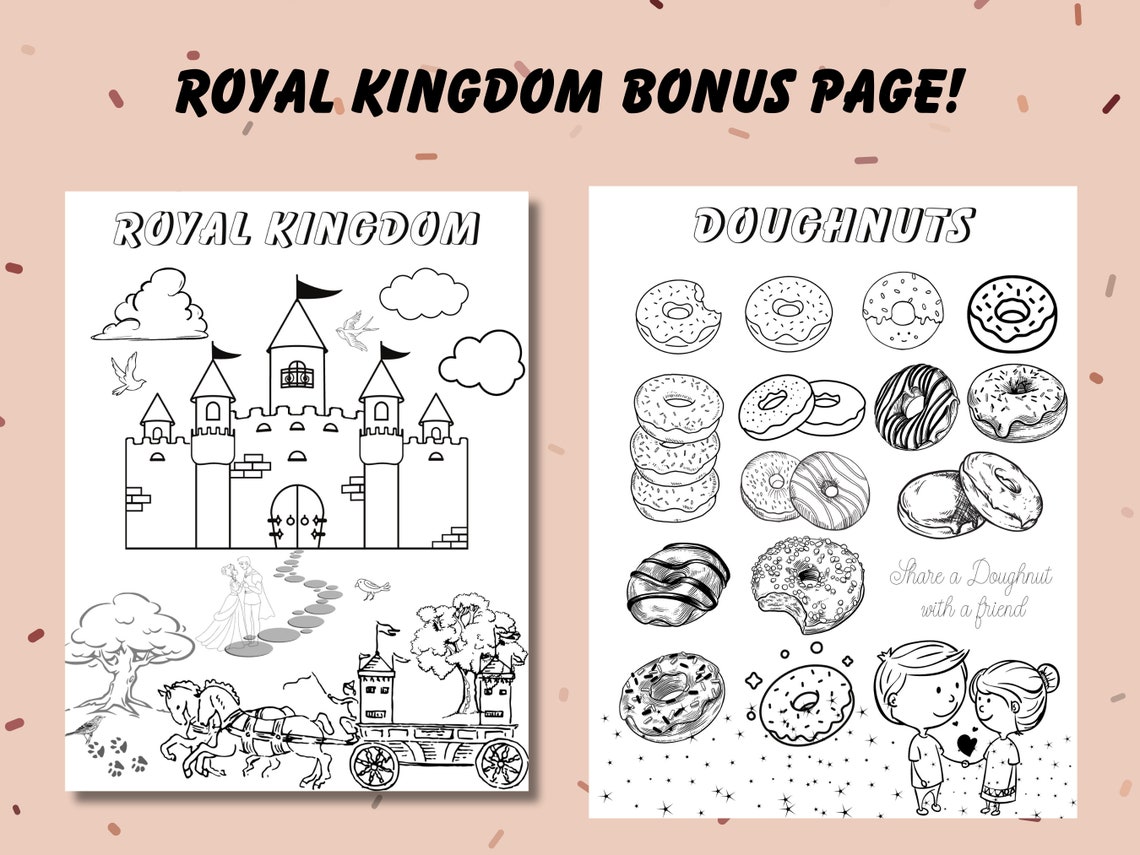 Printable Colouring Pages Instant Download | Kids' Colouring Book ...