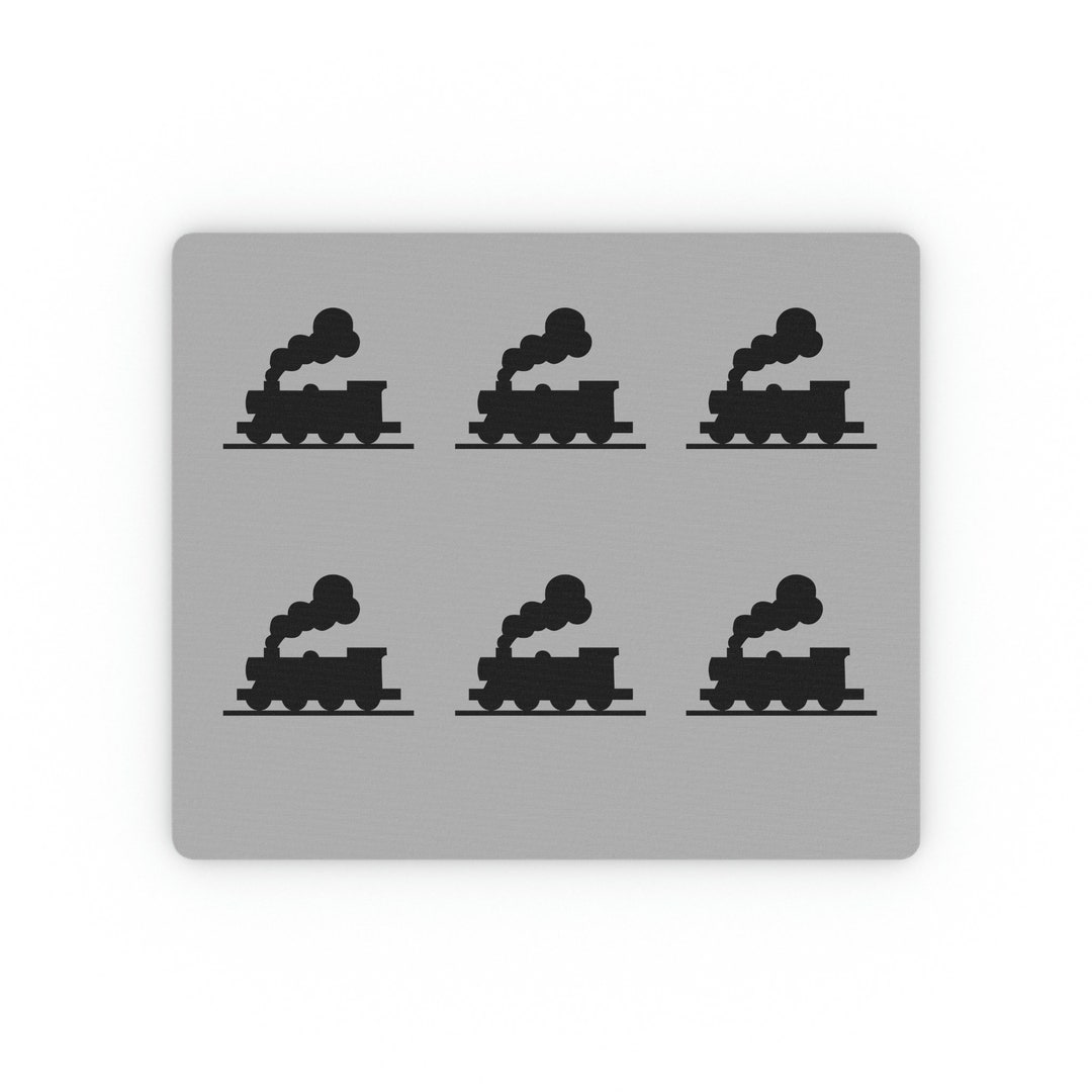 Railroad Mouse Pad - Black Train - Etsy