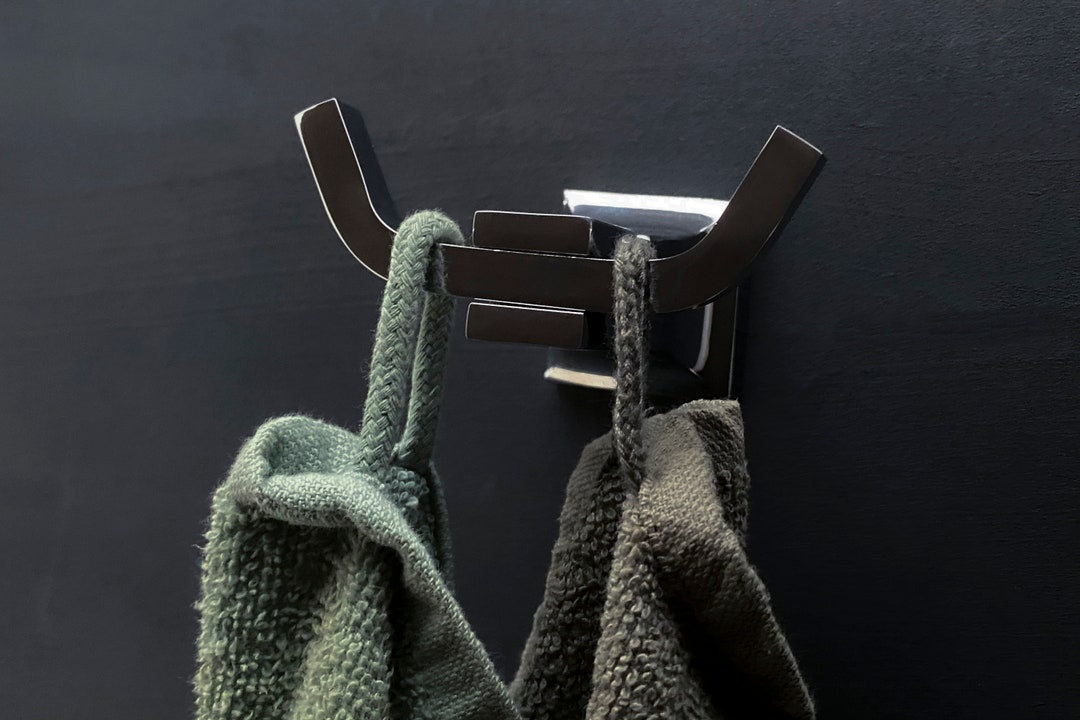 Double Robe Hook, Brass Flat Bar-zinc Die-cast Bath Robe Hook, Robe ...