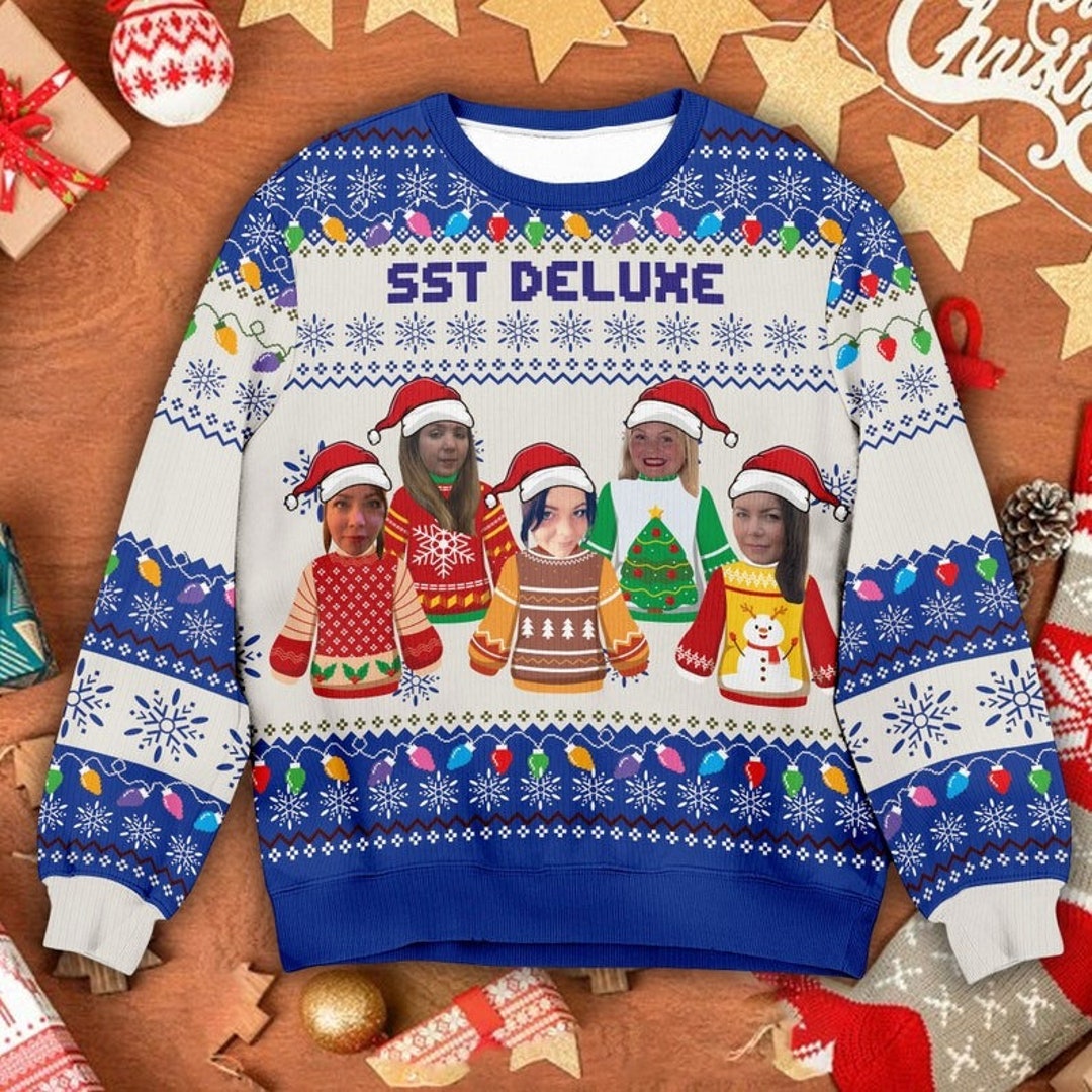 Custom Face Christmas Family Santa Claus Personalized Family - Etsy