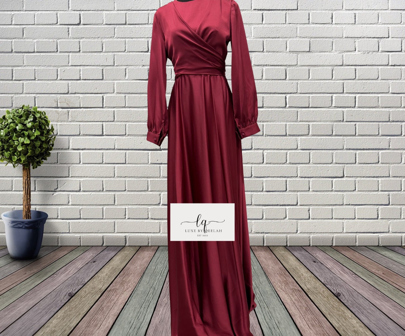 Asma Modest Evening Gown/wedding Dress/bridesmaid Dress/wedding Guest ...