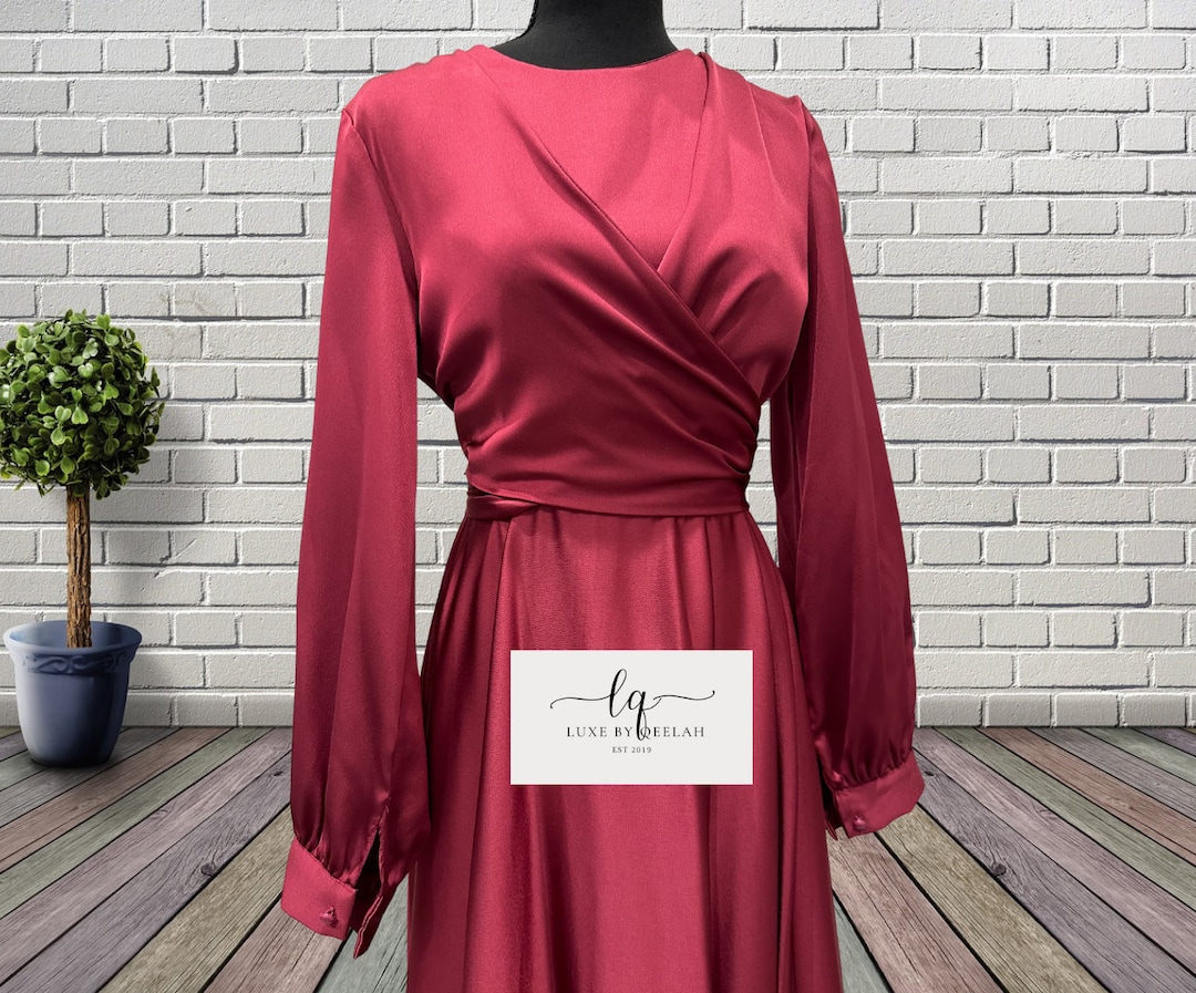 Asma Modest Evening Gown/wedding Dress/bridesmaid Dress/wedding Guest ...