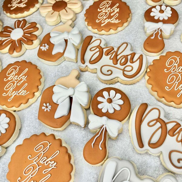 Baby in Bloom Cookies - Etsy