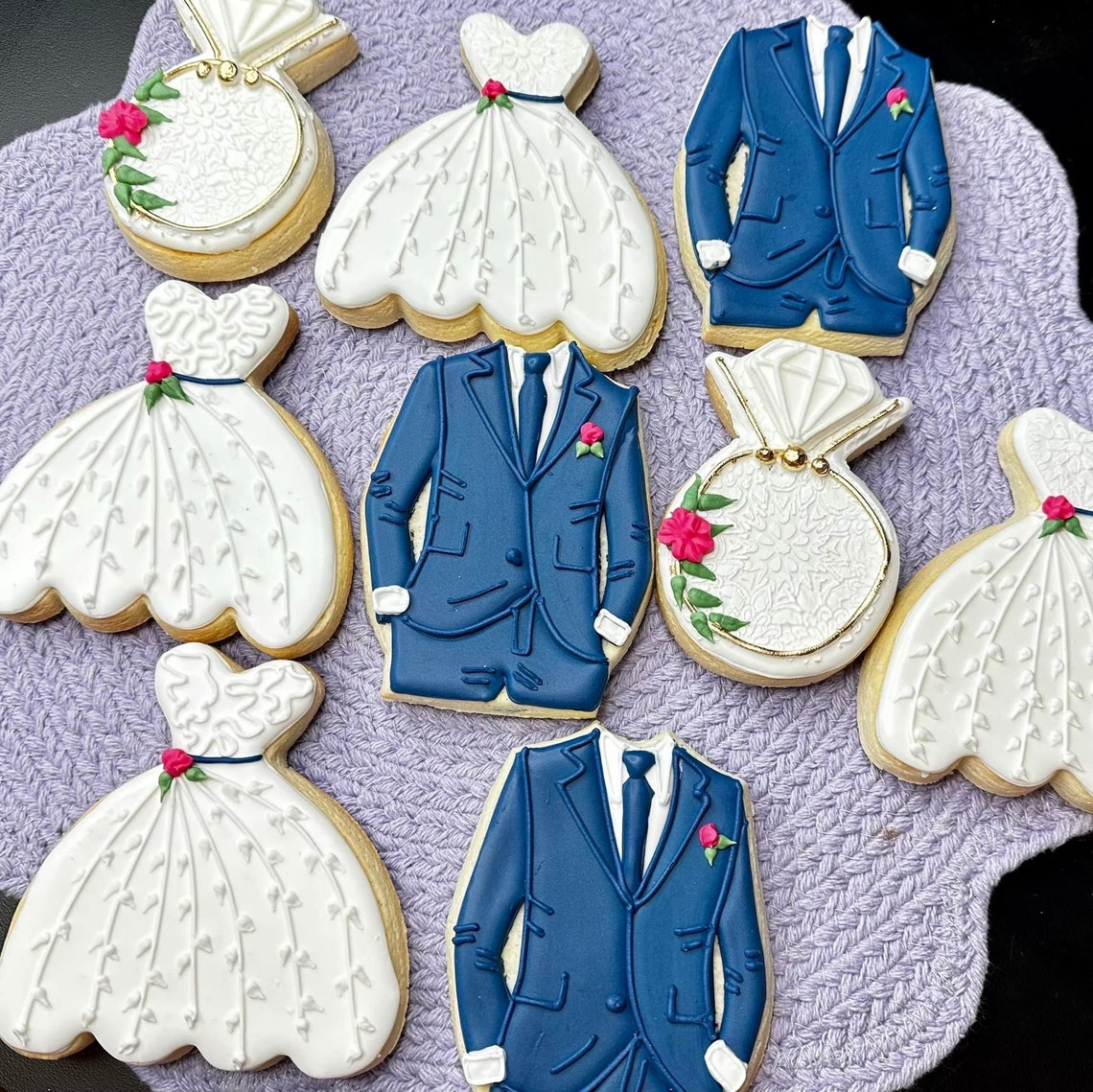 Bridal Shower and Wedding Cookies, Wedding Favors, Engagement Cookies ...