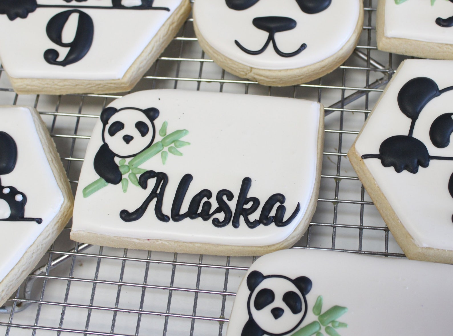 Panda Cookies, Decorated Cookies, Sugar Cookies, Panda Party, Panda ...