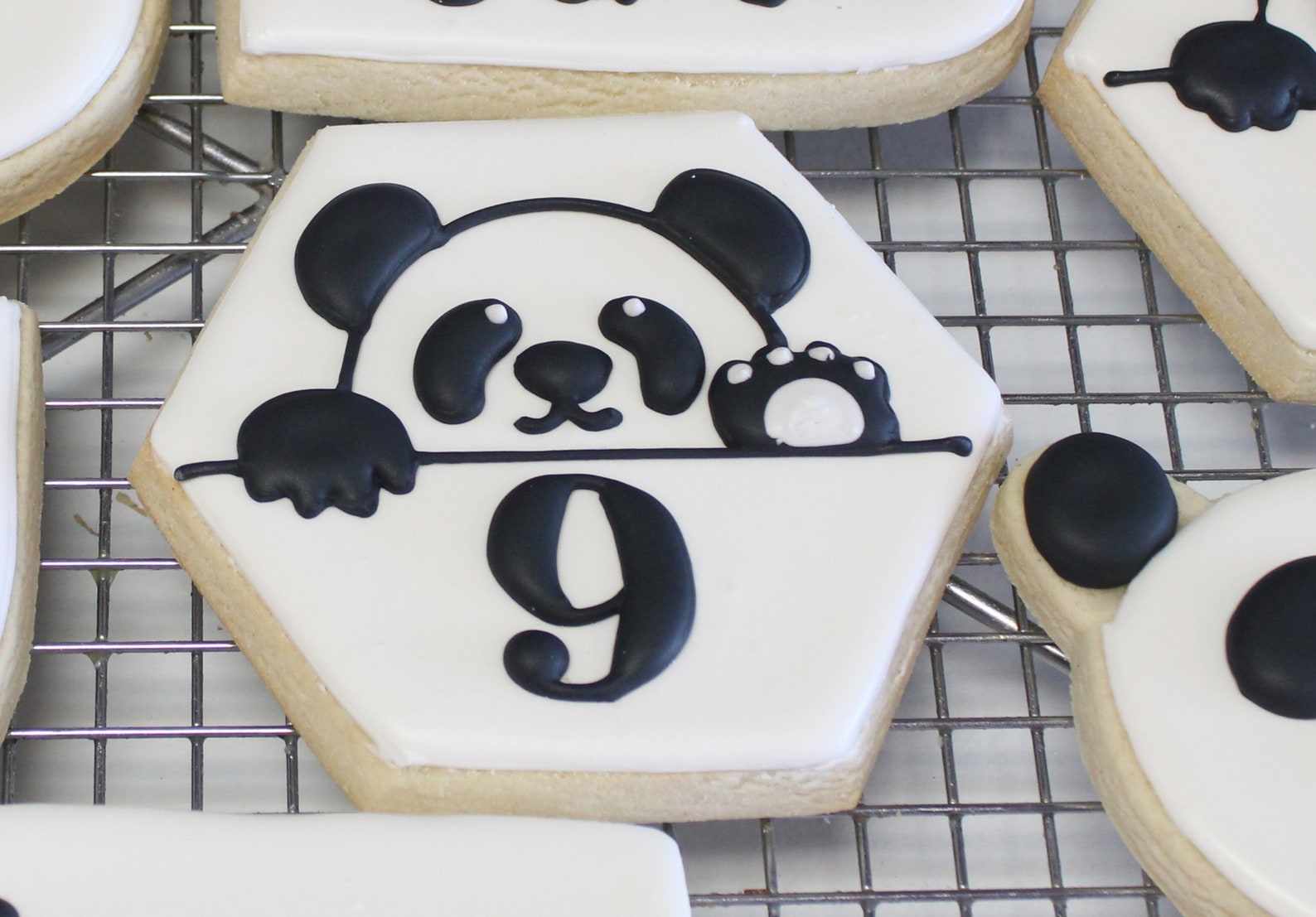 Panda Cookies, Decorated Cookies, Sugar Cookies, Panda Party, Panda ...