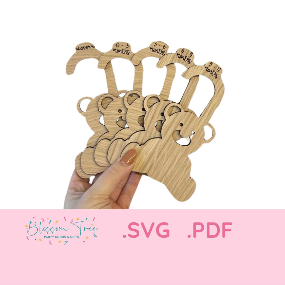 Bear Clothes Dividers | Closest Divider | Blank and Ages | Digital Cut ...
