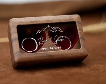 Personalized Wooden Engagement Box - Etsy