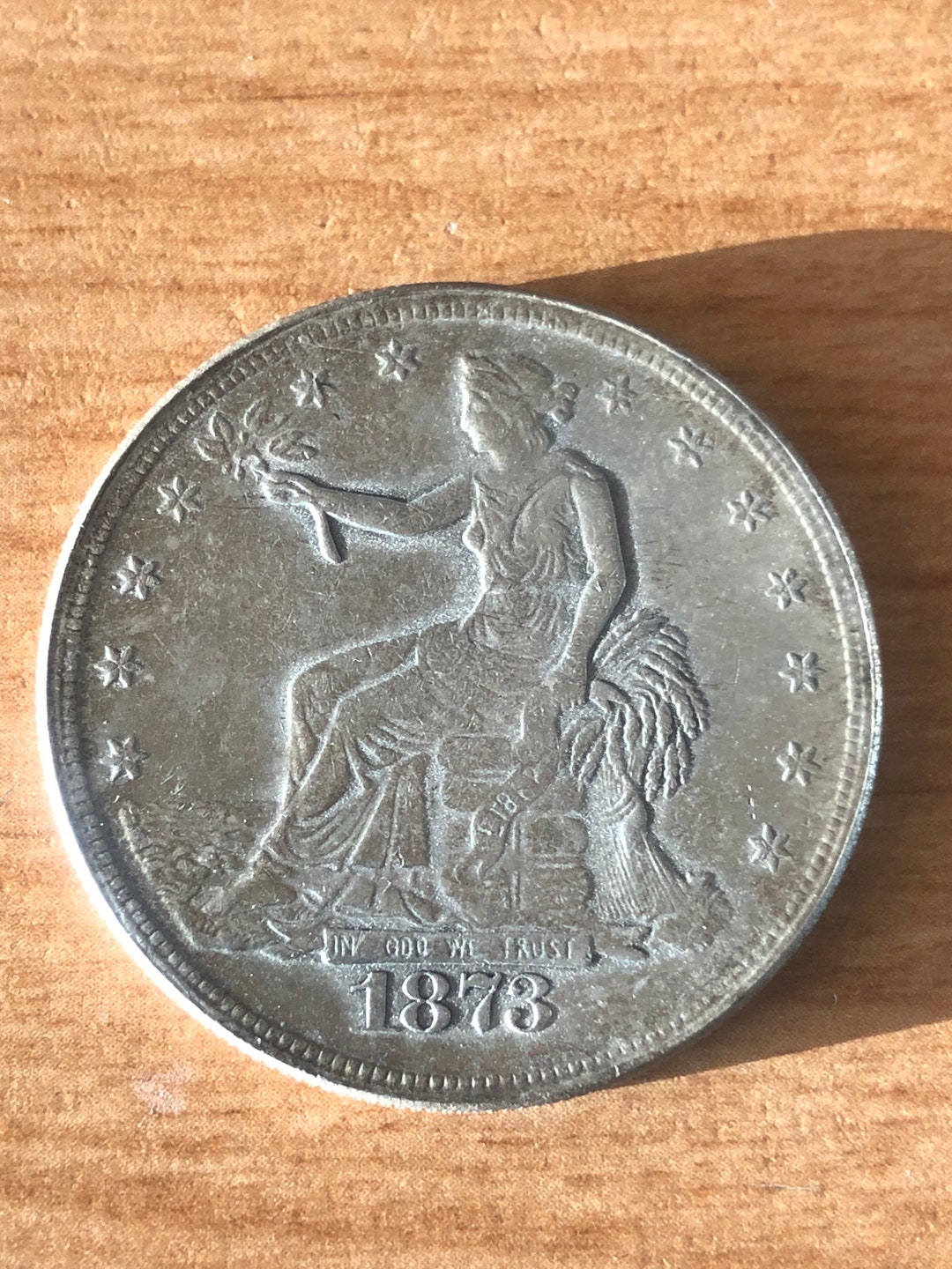 1873-CC SILVER PLATED Trade Dollar - Etsy