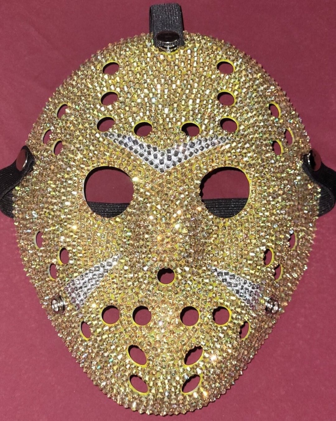 Gold and Silver Jason Voorhees Bling Mask: See Description. READY TO ...
