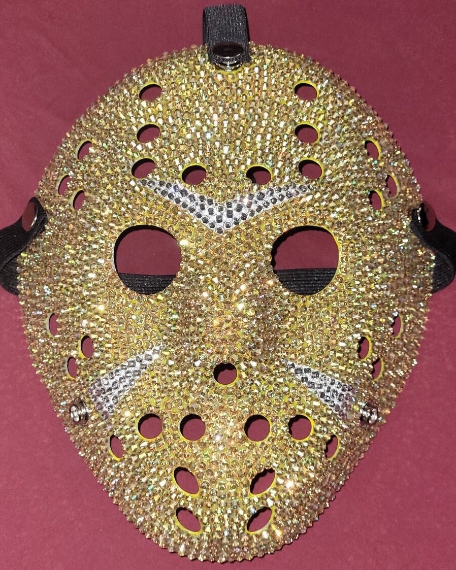 Gold and Silver Jason Voorhees Bling Mask: See Description. READY TO ...