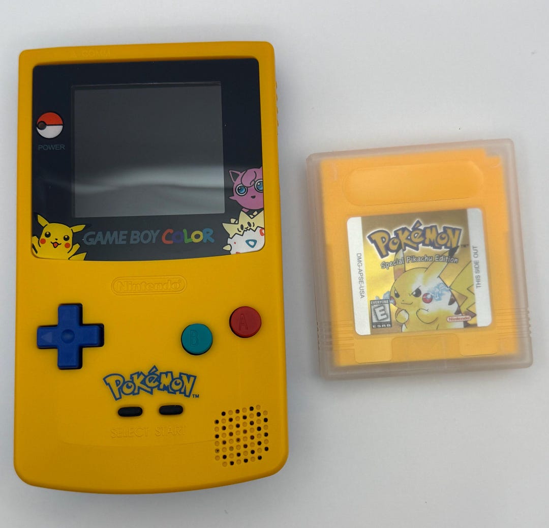 Revamped Retro Fun: Modified Game Boy Colors With Pokémon Yellow - Etsy