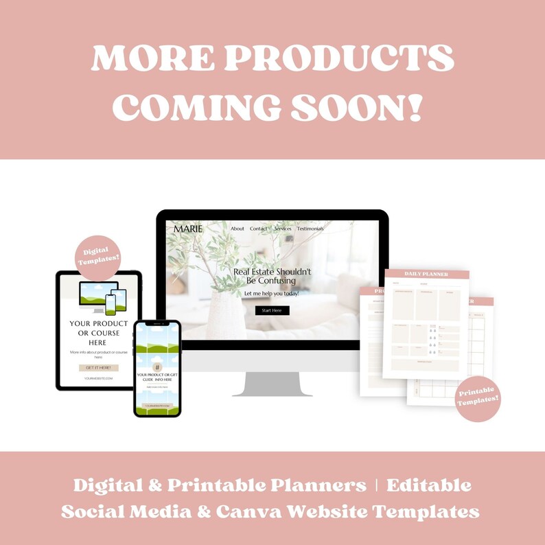 Pink Ultimate Life Planner Productivity Planner Printable - Etsy