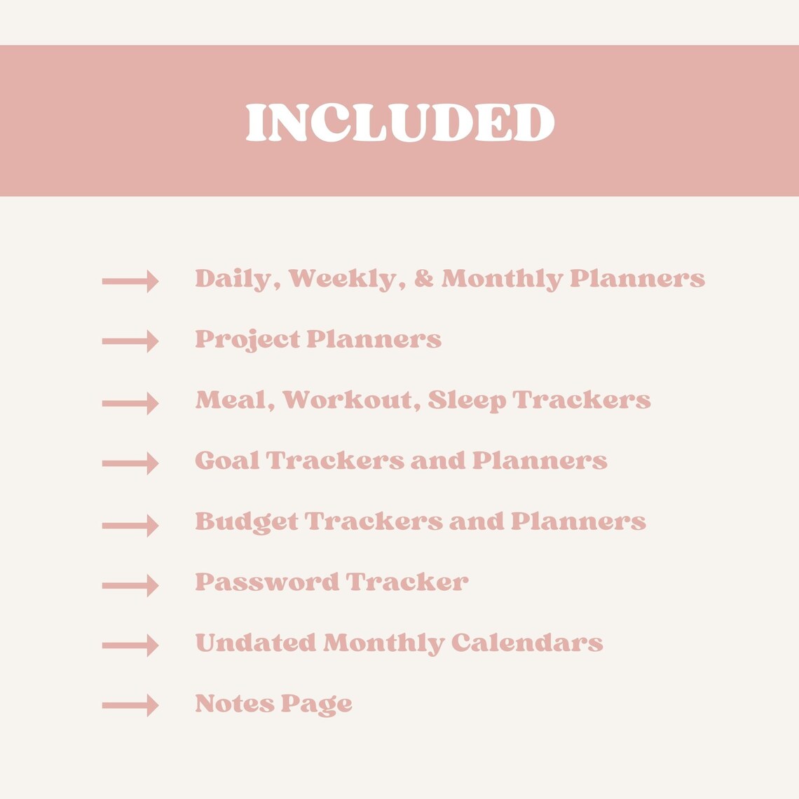 Pink Ultimate Life Planner Productivity Planner Printable - Etsy