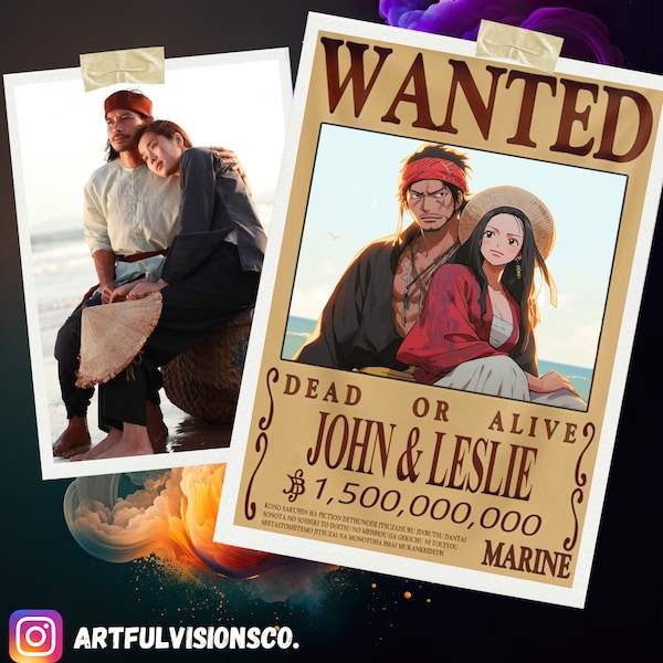 One Piece Custom Wanted Posters - Etsy